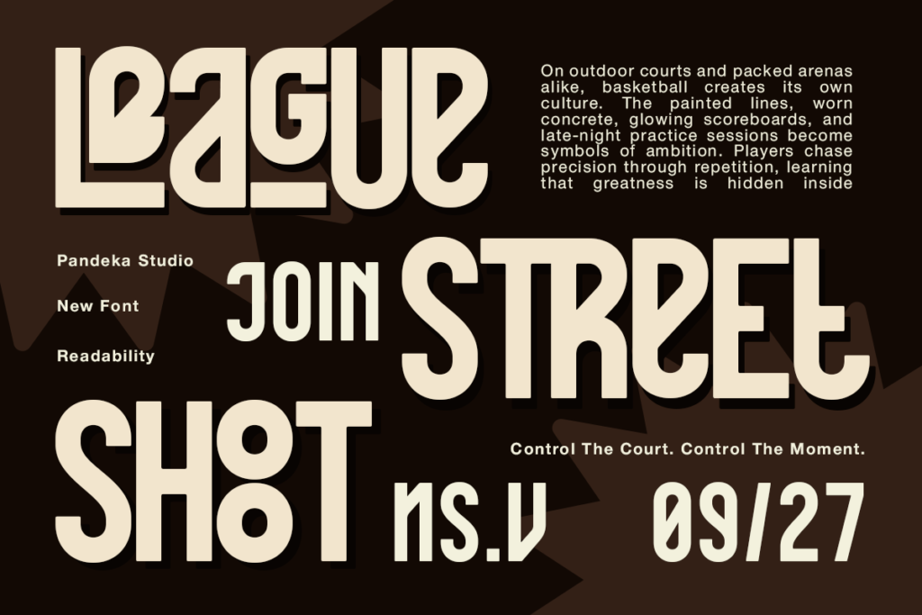 Black Roane – Condensed Sport Font – Pandeka Studio